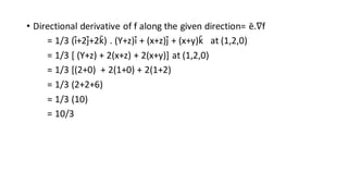 Directional Derivatives - vector differenciation | PDF