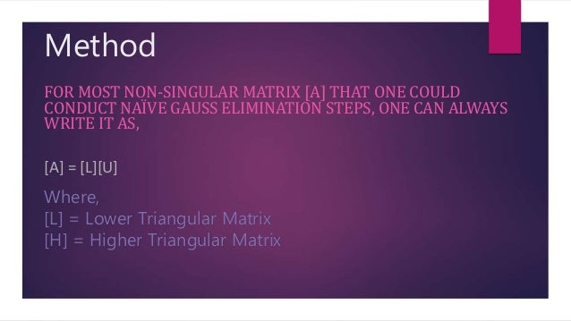 LU Decomposition Its Method, Example and Source Code | PPT