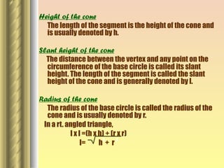 Volume of a right circular cone | PPT