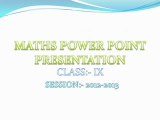 ppt on Triangles Class 9 | PPTX
