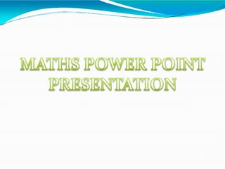 mathsproject- | PPT