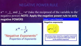 laws of exponents | PPTX | Physics | Science