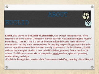 EUCLID'S GEOMETRY | PPTX