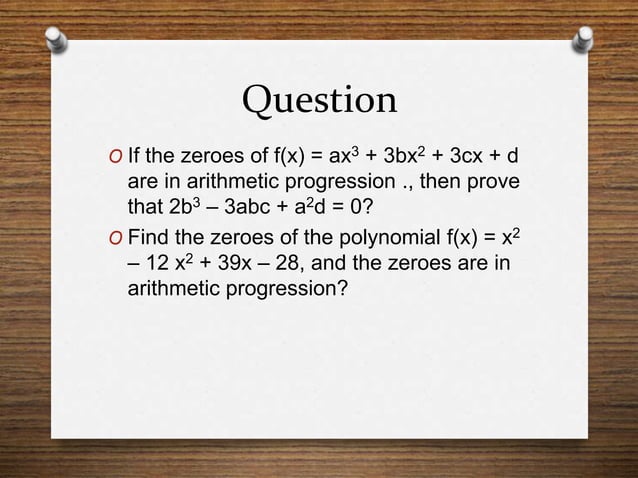 Polynomial- Maths project | PPT