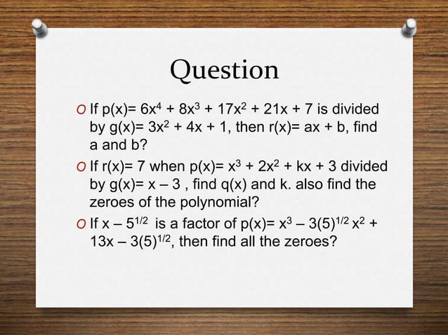Polynomial- Maths project | PPT