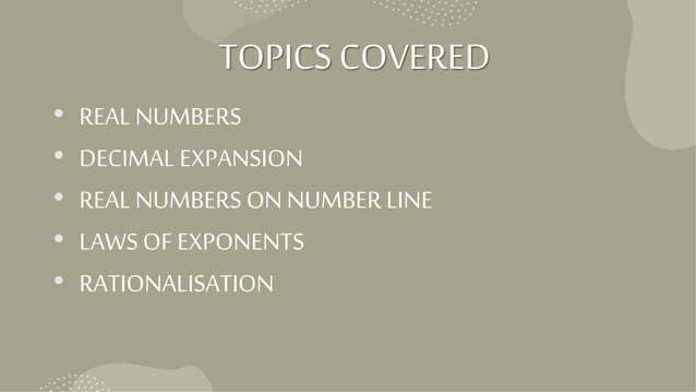 Maths PPT on NUMBER SYSTEM | PPT