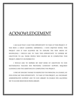 Maths project | DOCX