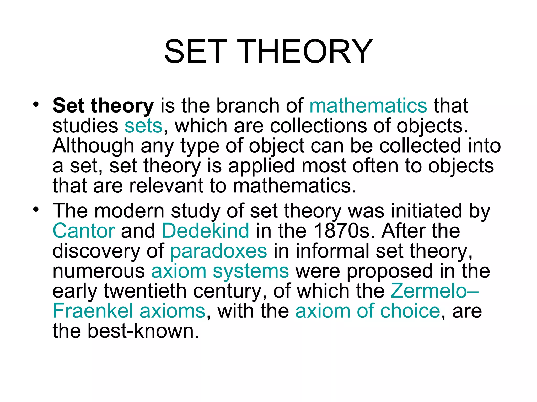 Maths Project on sets | PPT