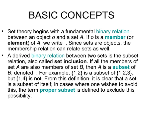 Maths Project on sets | PPT