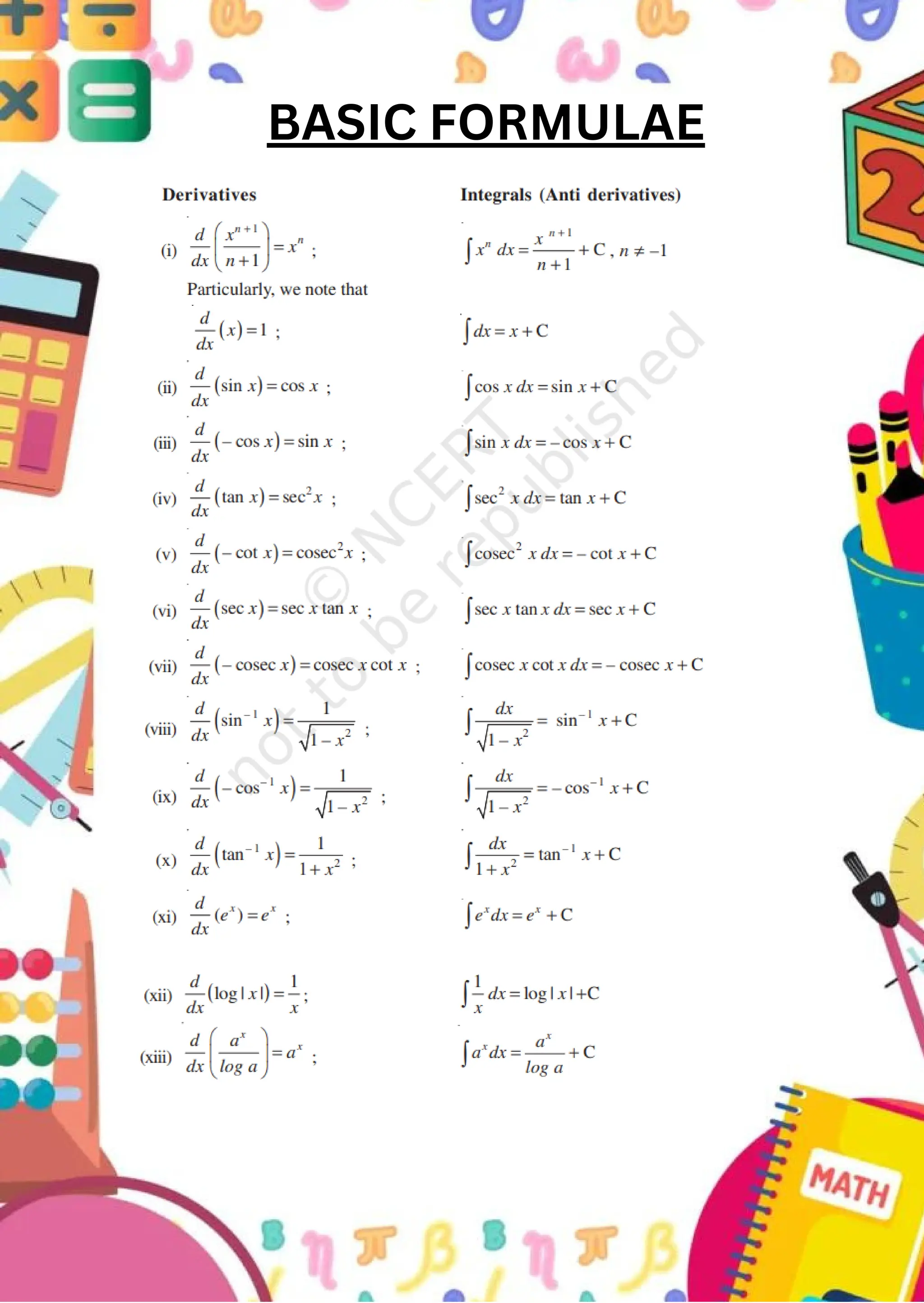 Integrals and Applications on Integrals, Maths project for class 12 | PDF