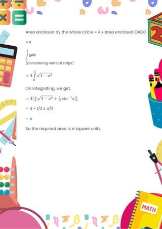 Integrals and Applications on Integrals, Maths project for class 12 | PDF
