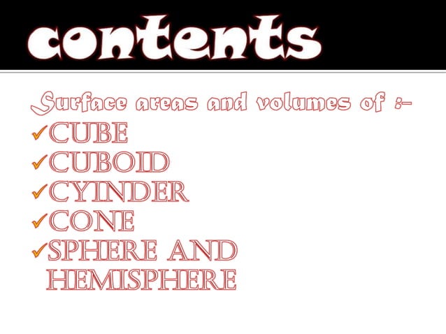 surface area and volume ppt | PPTX | 3-D Graphics | Computer Software ...