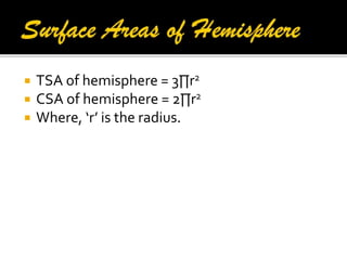 surface area and volume ppt | PPTX