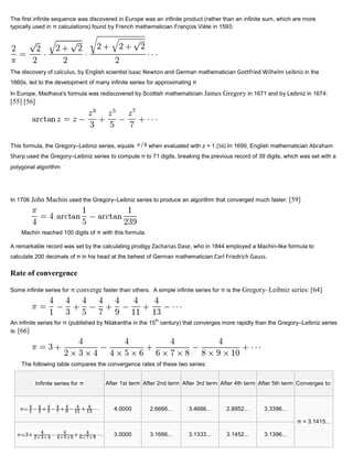 History of pi | DOCX