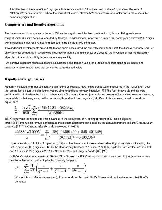 History of pi | DOCX