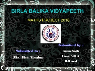 Maths project on mensuration class 8 by indira singh | ODP