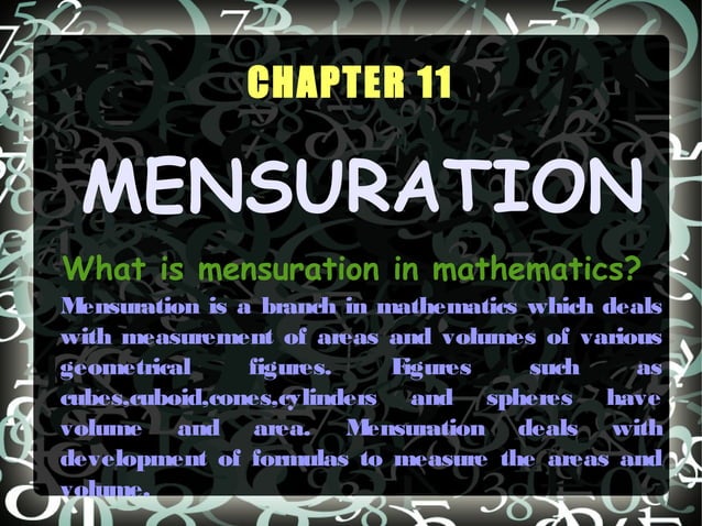 Maths project on mensuration class 8 by indira singh | ODP