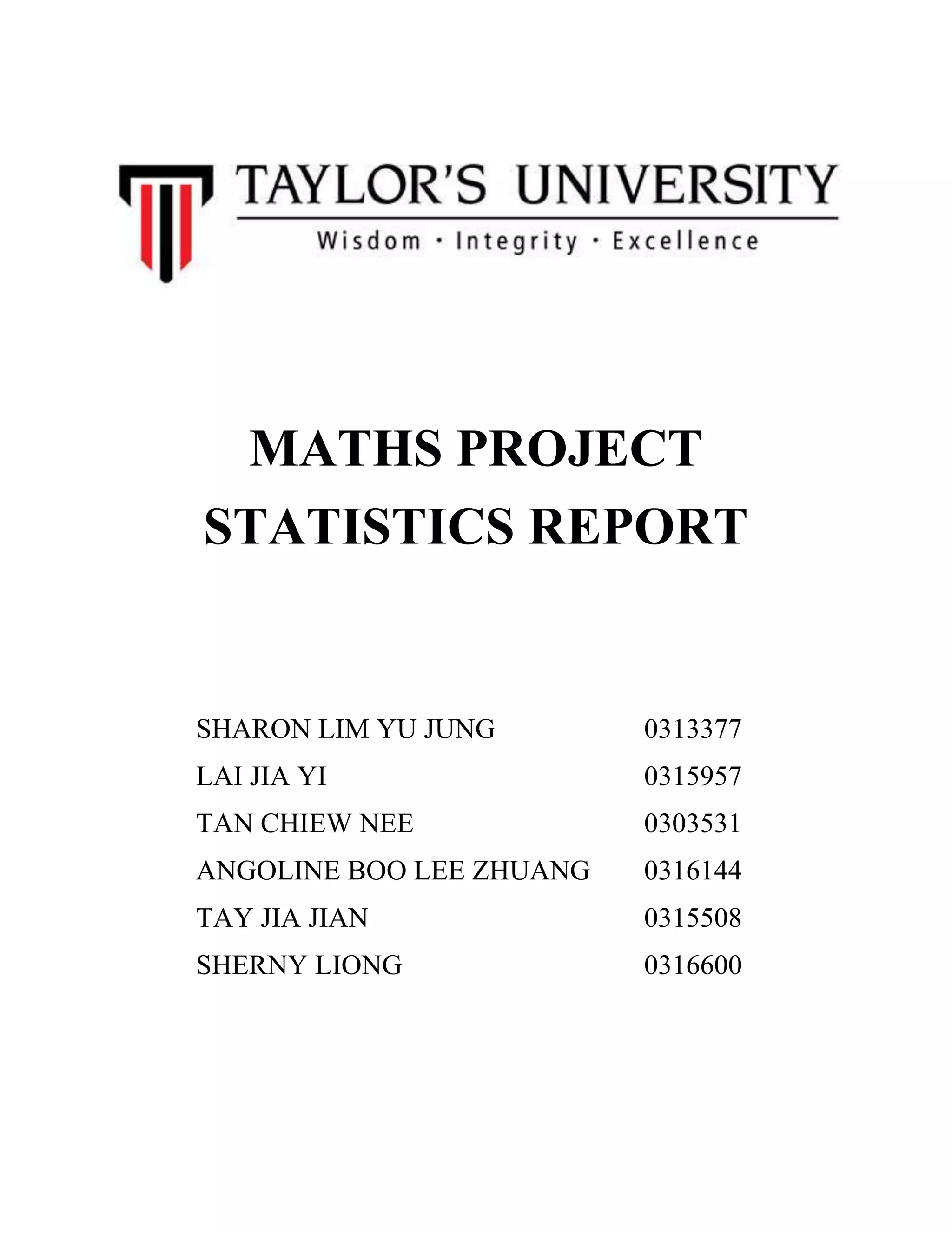 Maths project (report) | DOCX