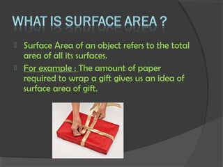 Maths project surface area and volume_by_chirag_jain_ix_a_roll no 17 | PPT