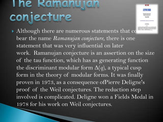indian mathematicians.(ramanujan, bhattacharya) | PPTX