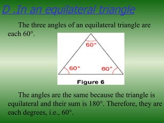 sum of angles of triangles | PPT