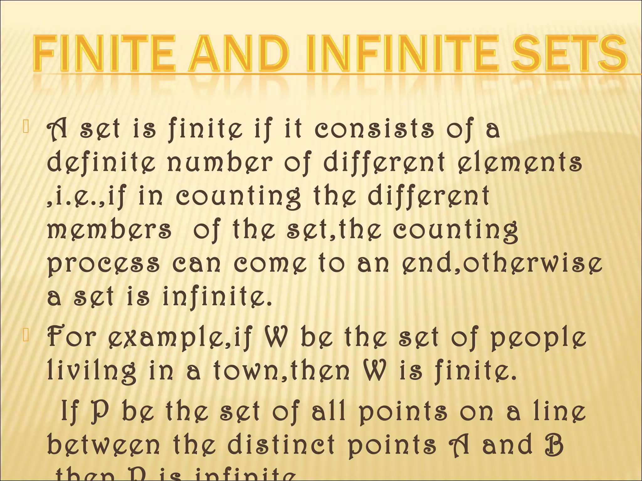 Maths Project 11 class(SETS) | PPT