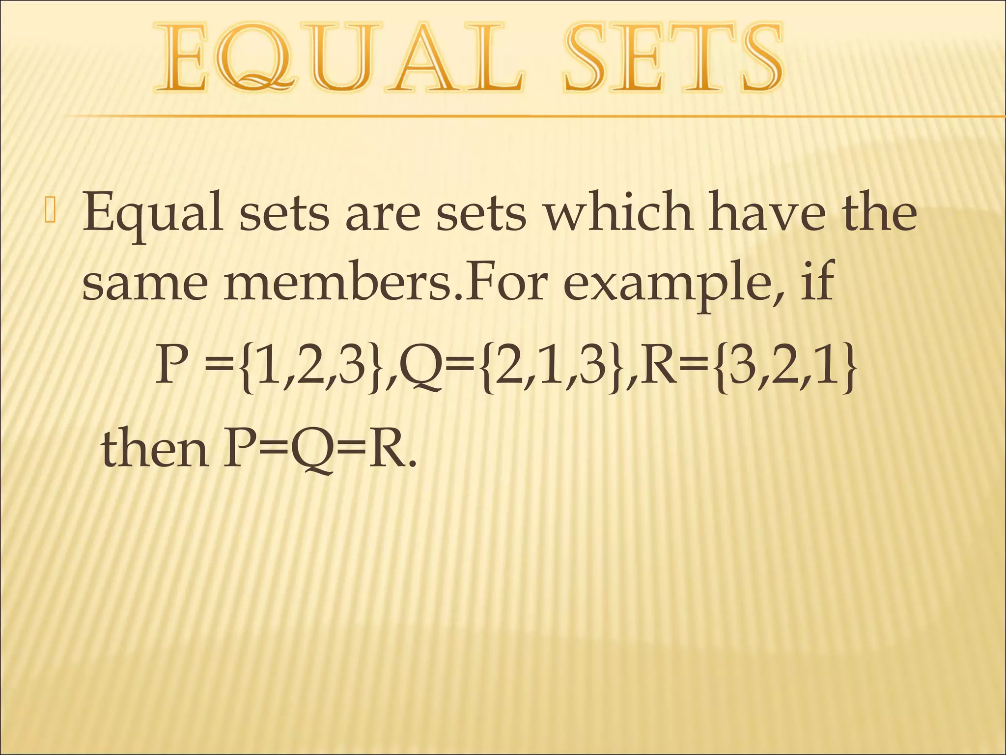 Maths Project 11 class(SETS) | PPT