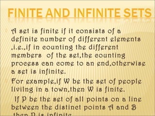 Maths Project 11 class(SETS) | PPT