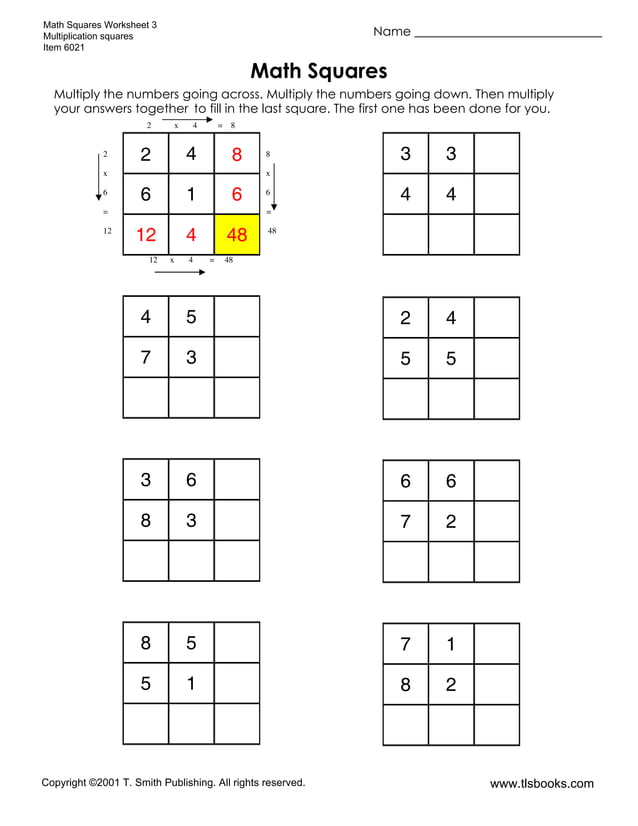 Mathsquares3 | PDF