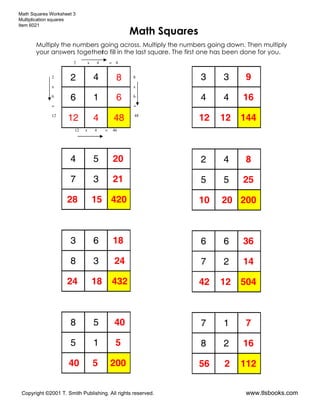 Mathsquares3 | PDF