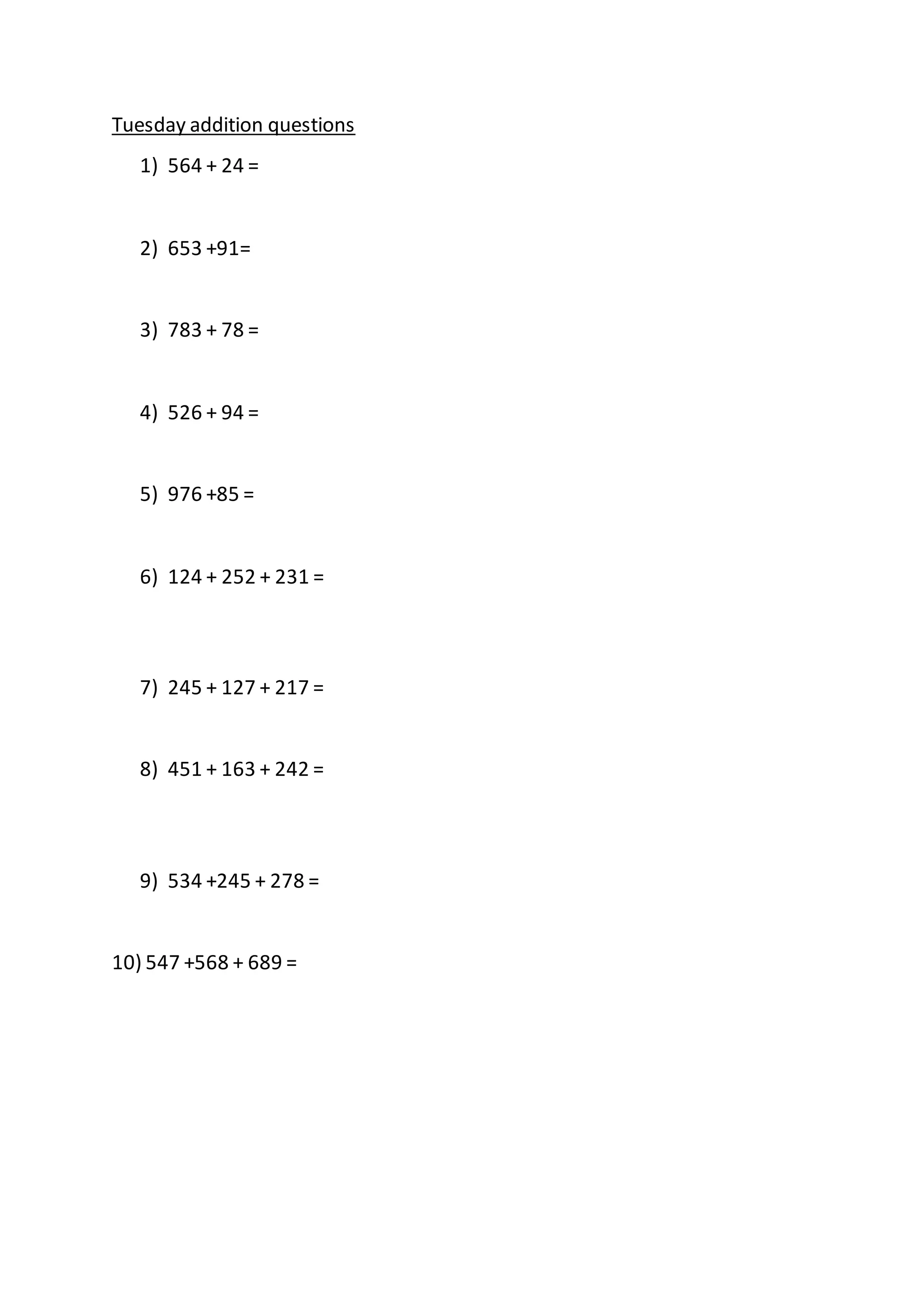 Daily Maths Questions | PDF