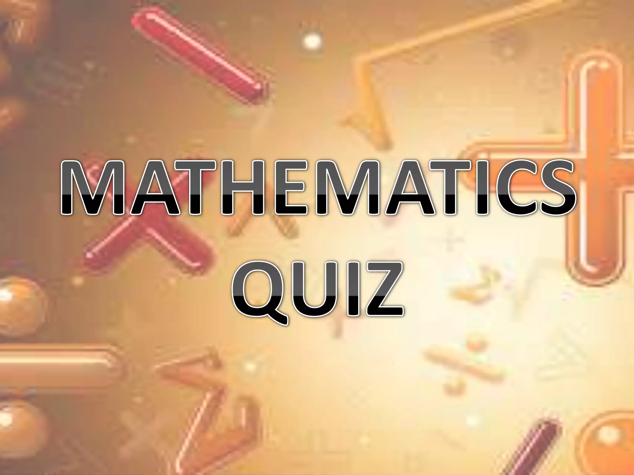 Maths quiz | PPTX
