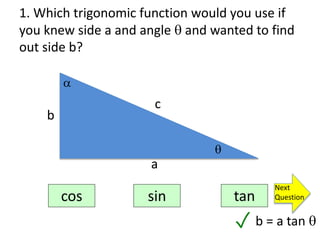 Maths quiz trigonometry | PPTX