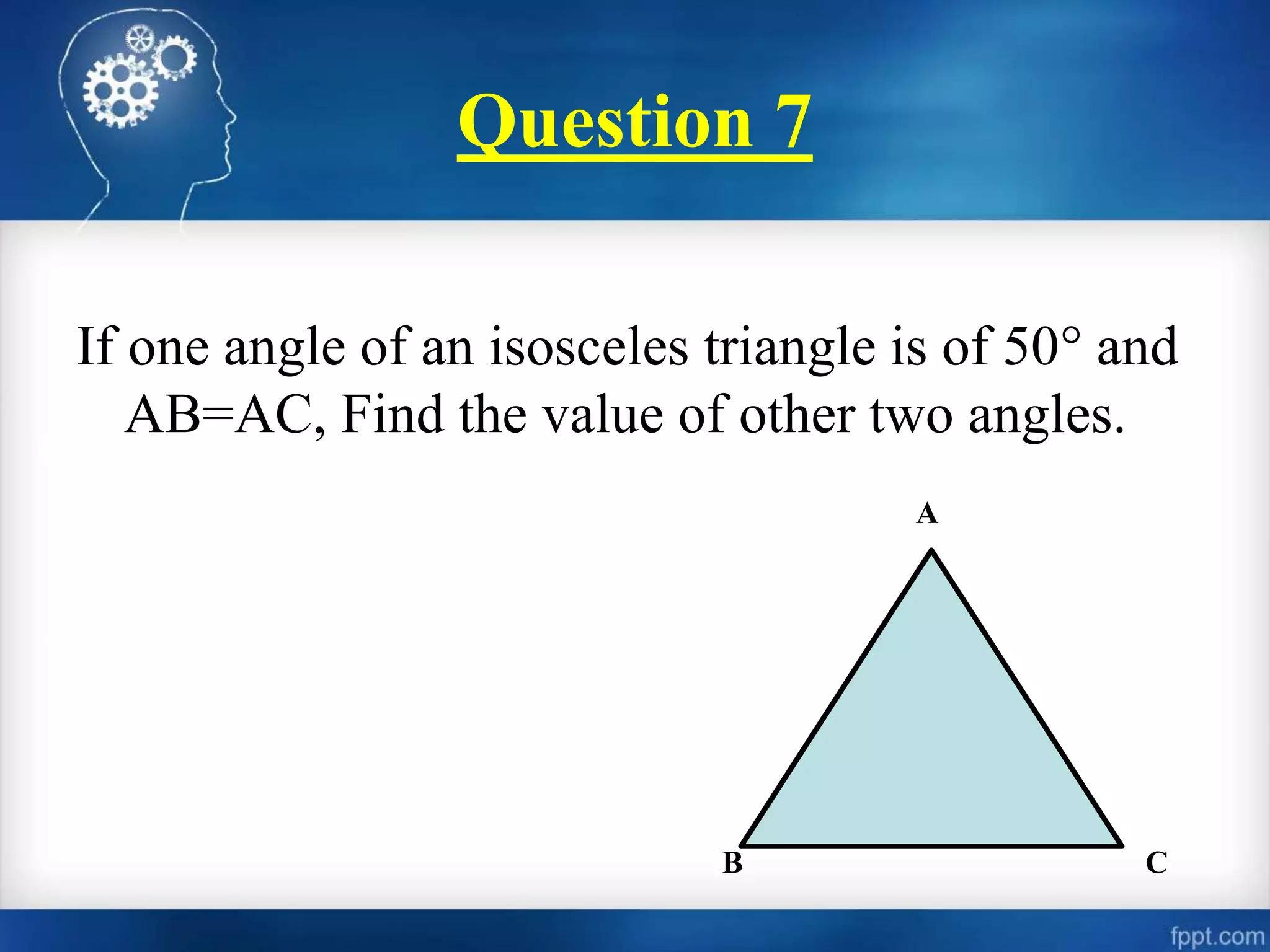 Maths quiz for class 10 | PPTX