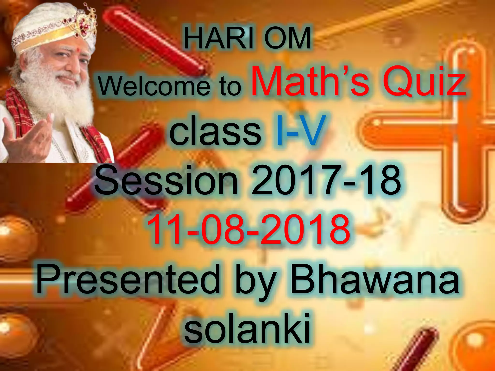Maths quiz ppt 2018 | PPT