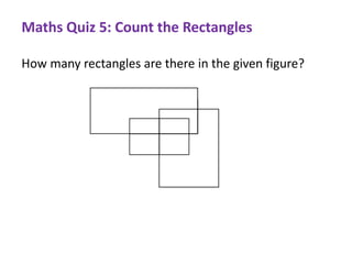 Maths quizzes | PPTX