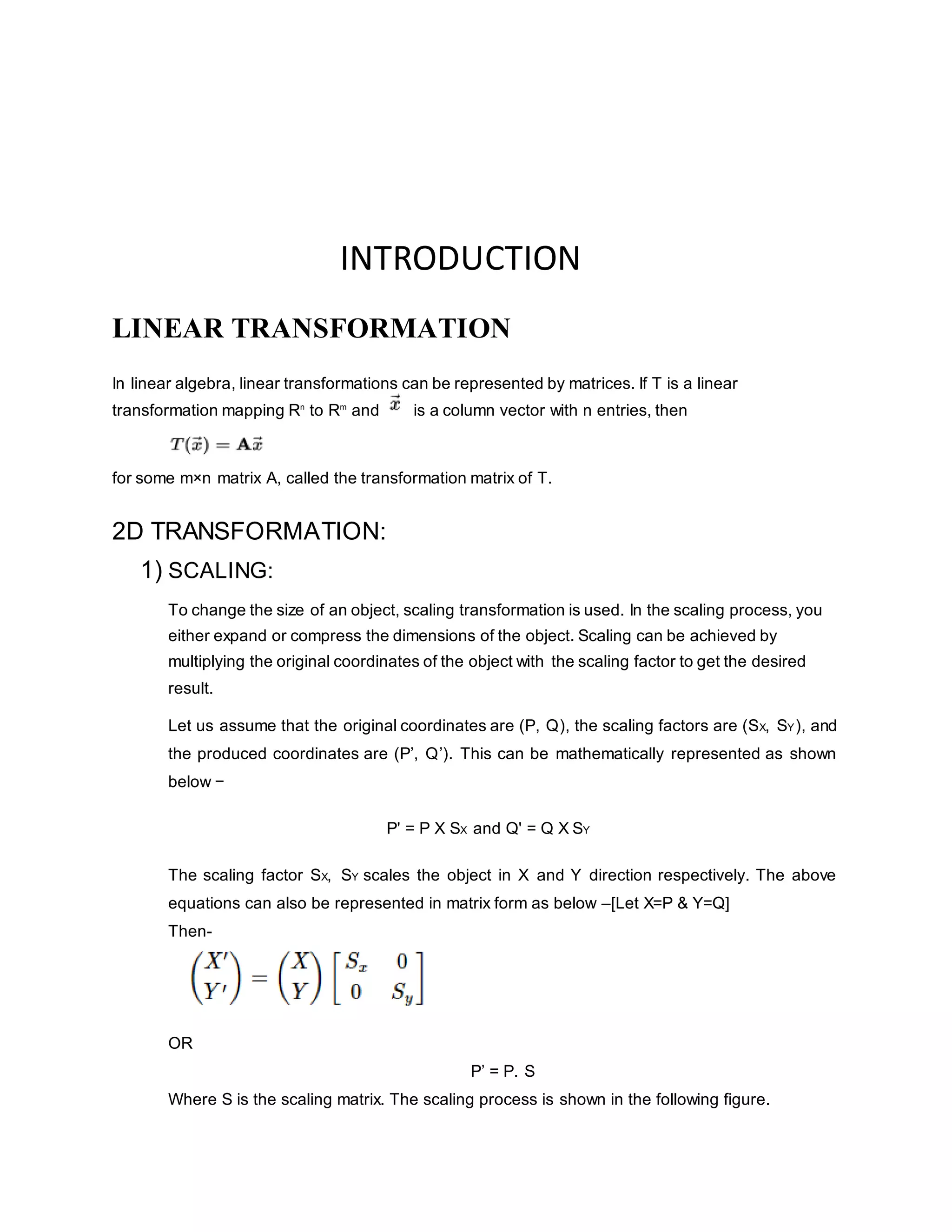 Reflection, Scaling, Shear, Translation, and Rotation | DOCX