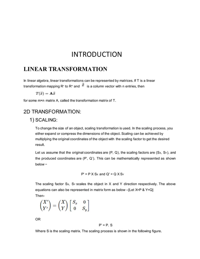 Reflection, Scaling, Shear, Translation, and Rotation | DOCX
