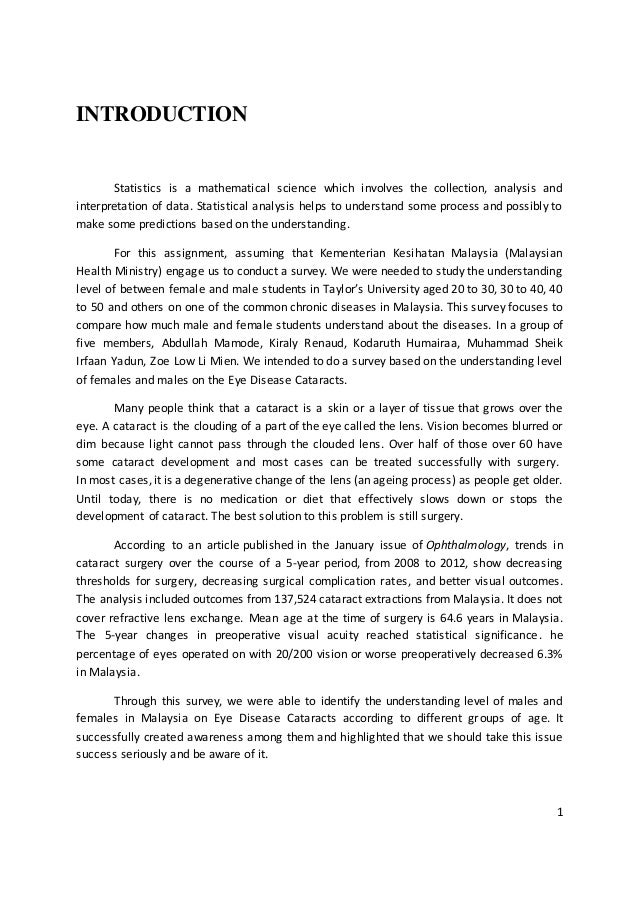 MATHS STATISTICS PROJECT