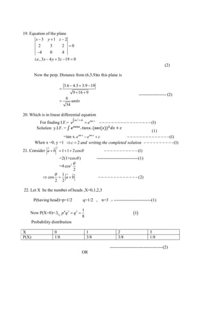CBSE XII MATHS SAMPLE PAPER BY KENDRIYA VIDYALAYA | PDF