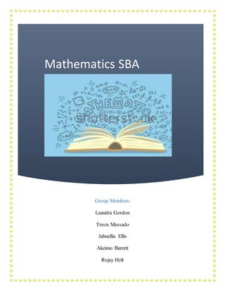 Maths sba travis | PDF