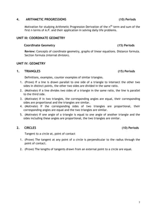 CBSE Math 9 & 10 Syllabus - LearnConnectEd | PDF