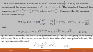 Nonlinear Second Order Differential Equation