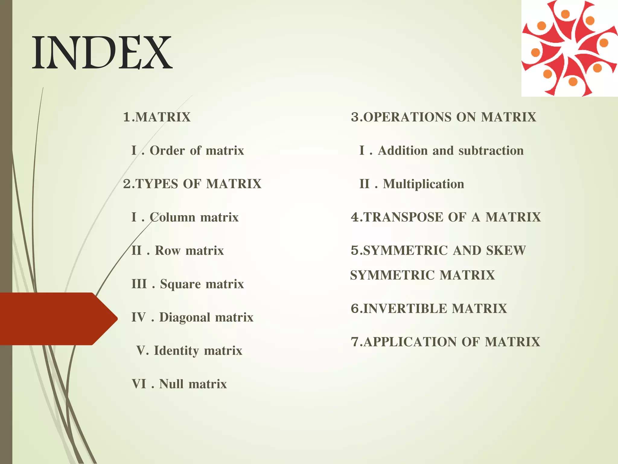 Matrix Algebra seminar ppt | PPTX | Maps & Navigation
