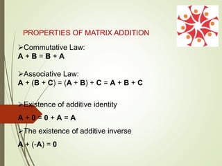 Matrix Algebra seminar ppt | PPTX