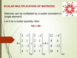 Matrix Algebra seminar ppt | PPTX