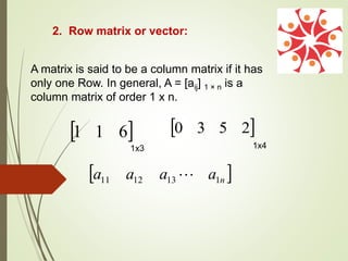 Matrix Algebra seminar ppt | PPTX