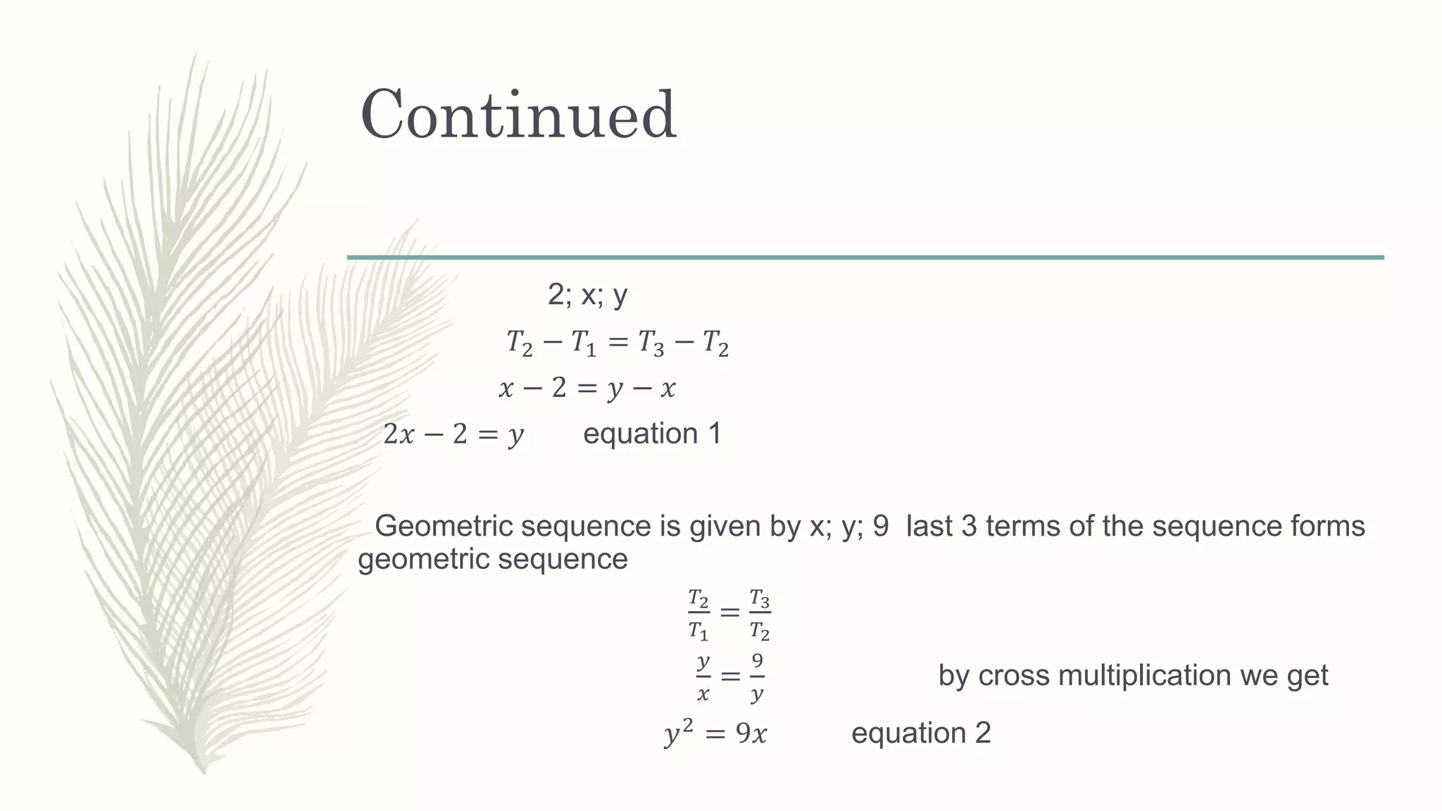 Maths sequence and series grade 12 boitlamo | PPTX