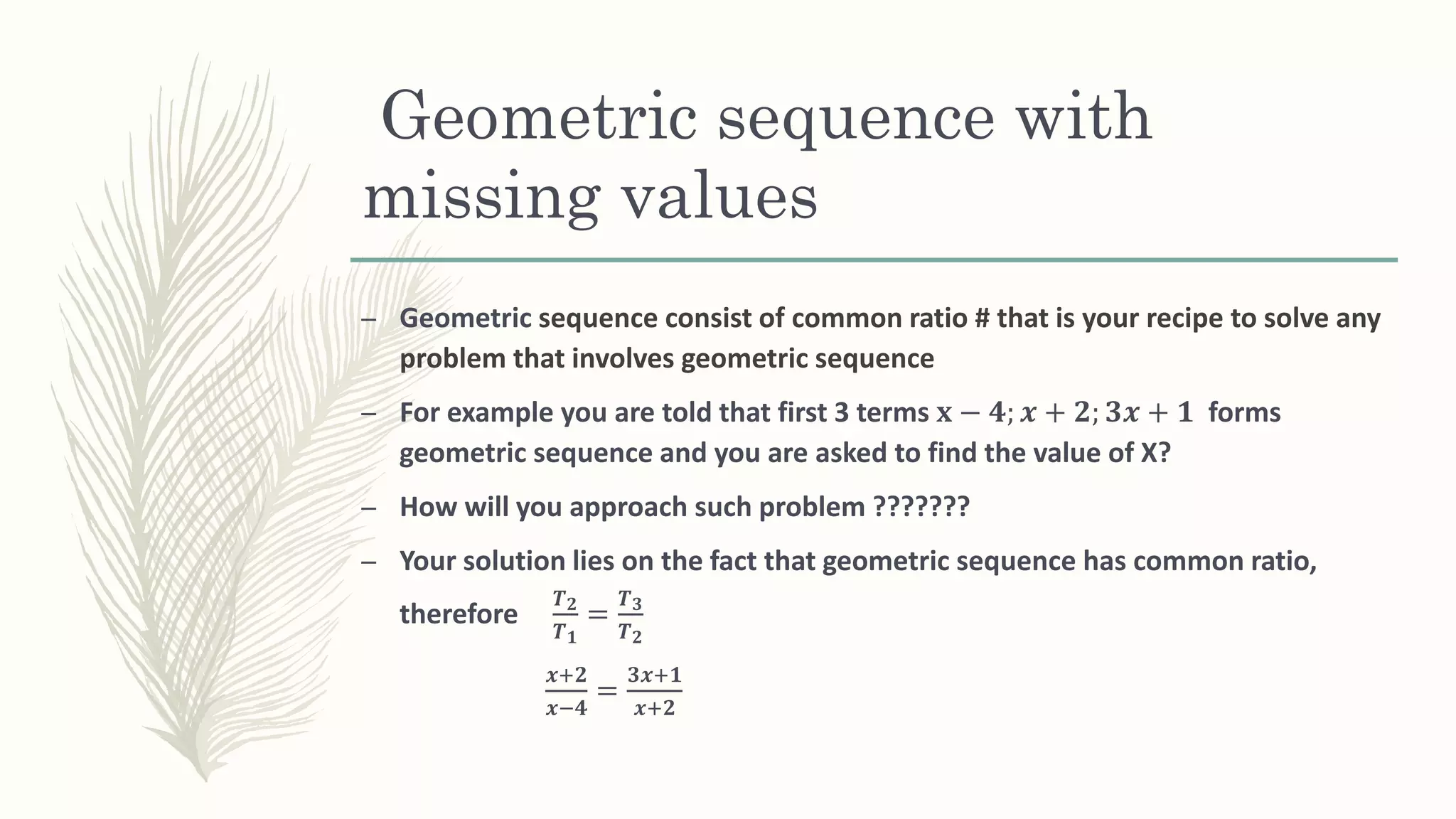 Maths sequence and series grade 12 boitlamo | PPTX