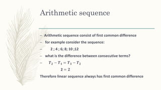 Maths sequence and series grade 12 boitlamo | PPTX